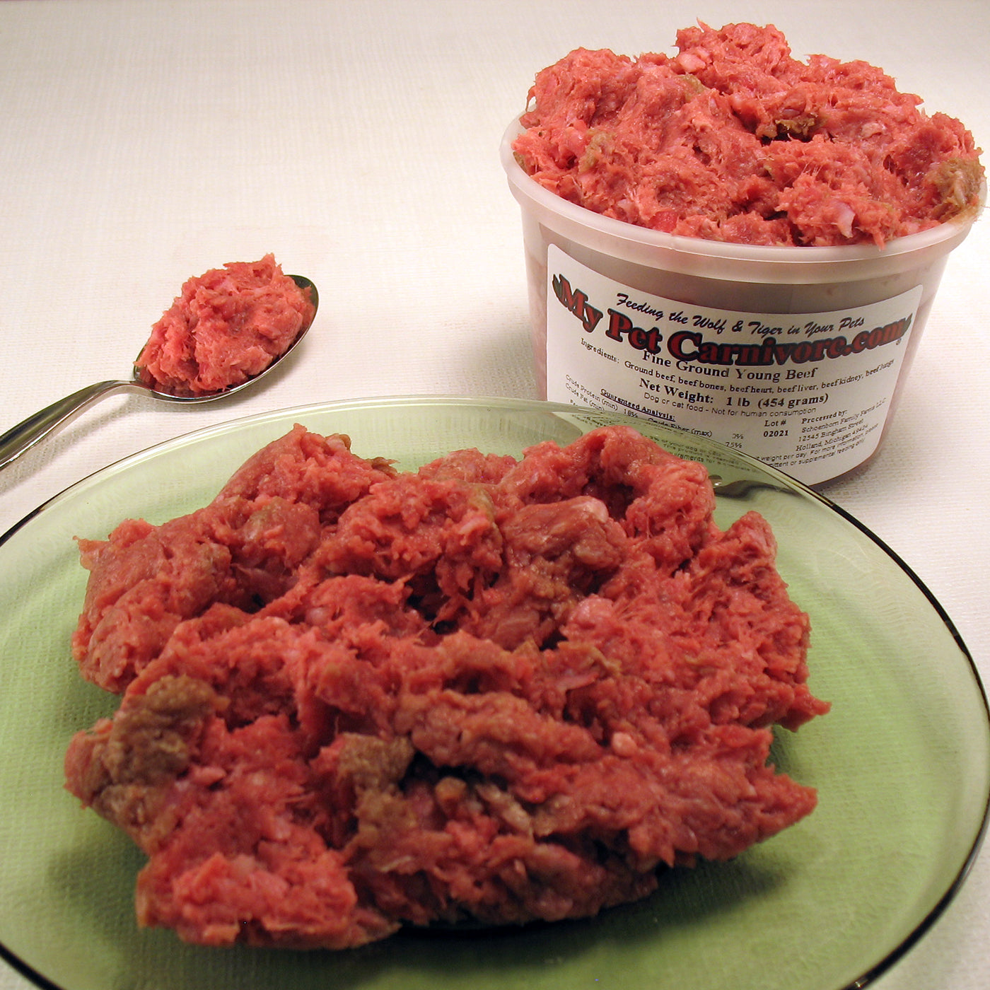 Fine Ground Whole Young Beef-1 LB. – My Pet Carnivore