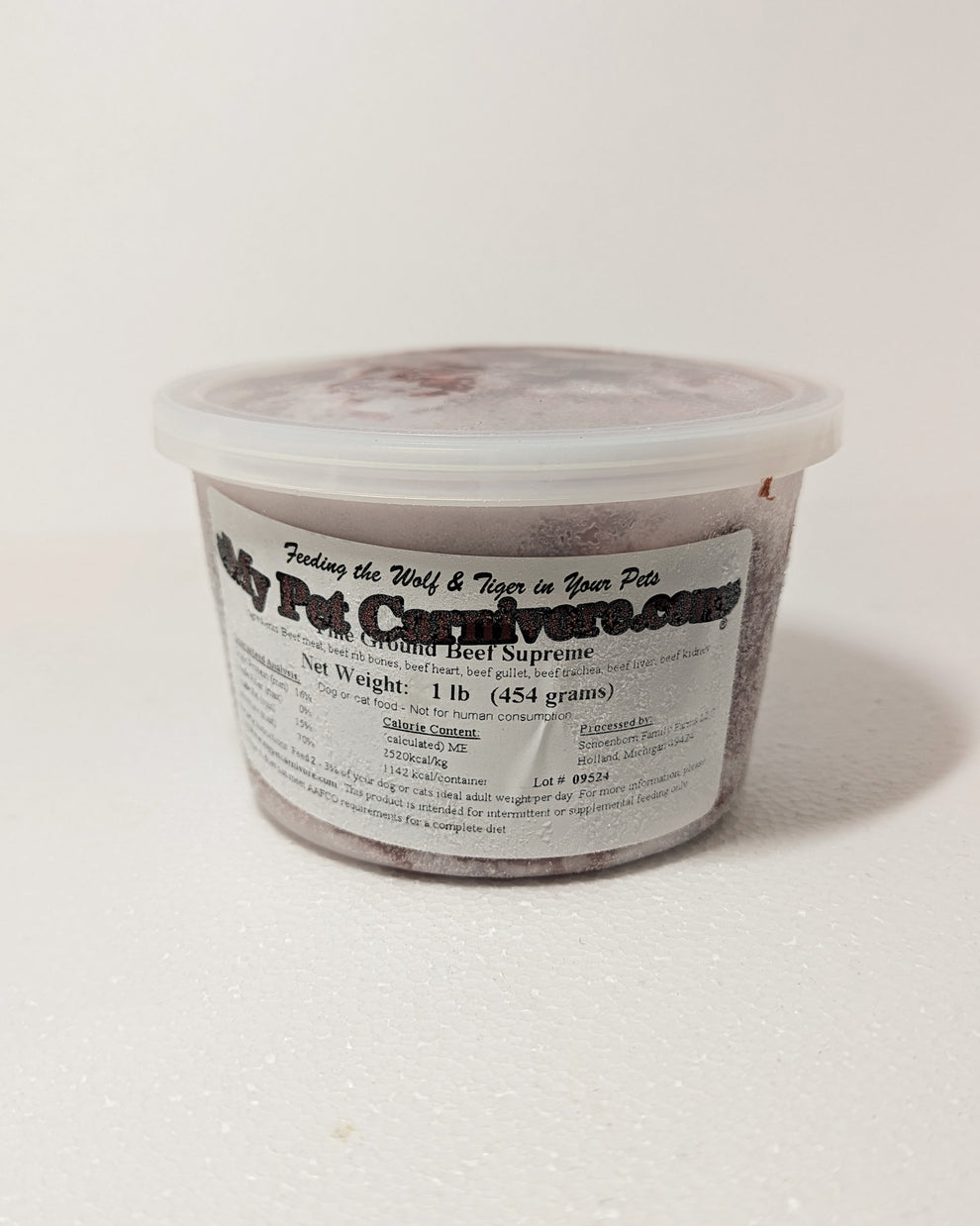 Fine Ground Beef Supreme PMR - 1 LB – My Pet Carnivore