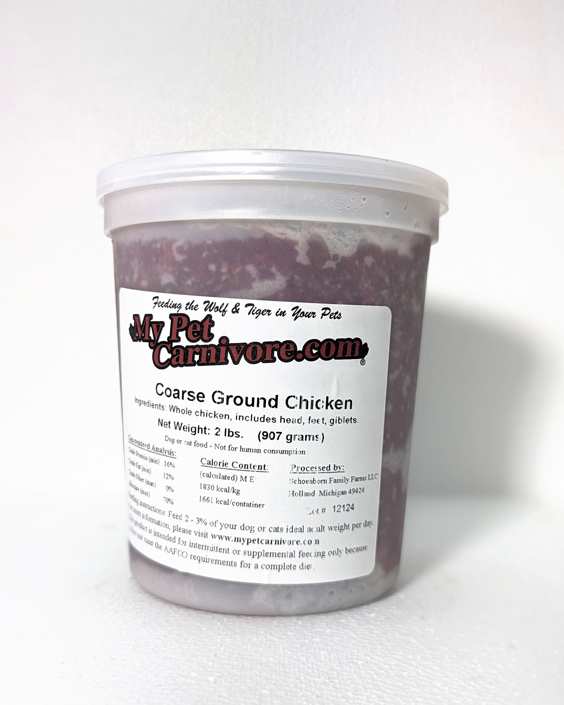 Coarse Ground Whole Chicken-2 LB. – My Pet Carnivore