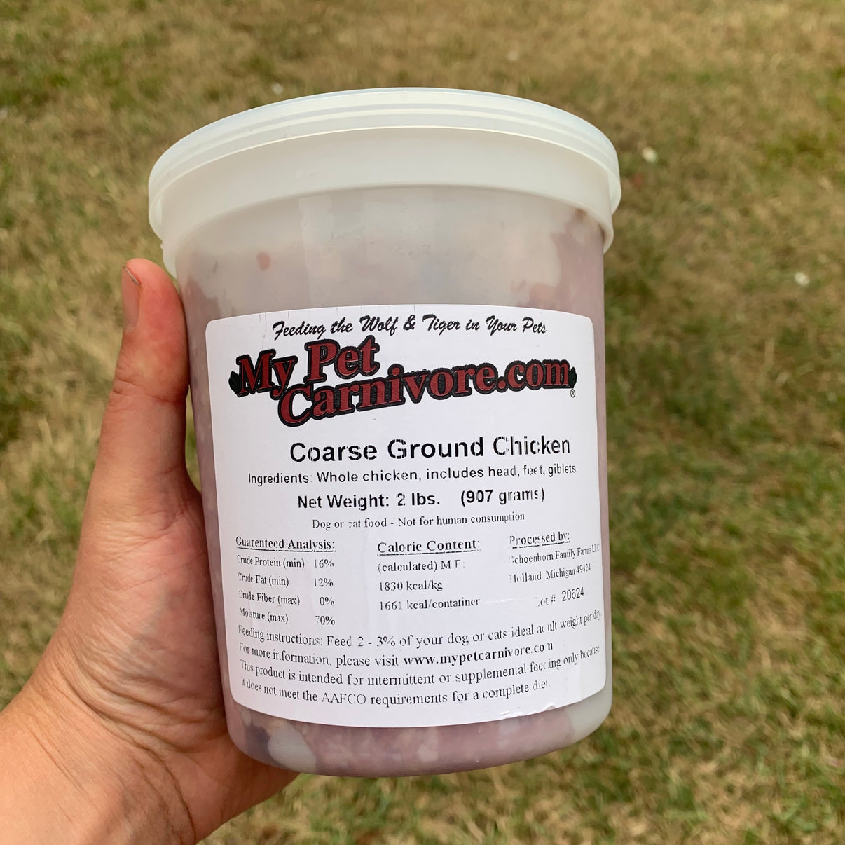 Coarse Ground Whole Chicken-2 LB. – My Pet Carnivore