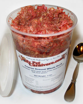 Coarse Ground Whole Duck-2 LB. – My Pet Carnivore