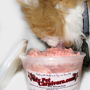 Fine Ground Whole Pork-1 LB. – My Pet Carnivore