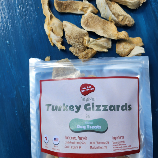 Freeze-Dried Turkey Gizzards - 2 oz – My Pet Carnivore