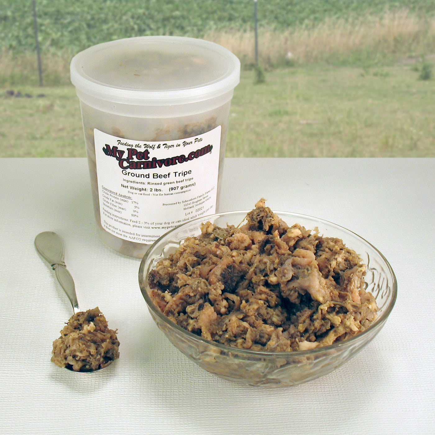 Ground Green Beef Tripe-2 LB. – My Pet Carnivore