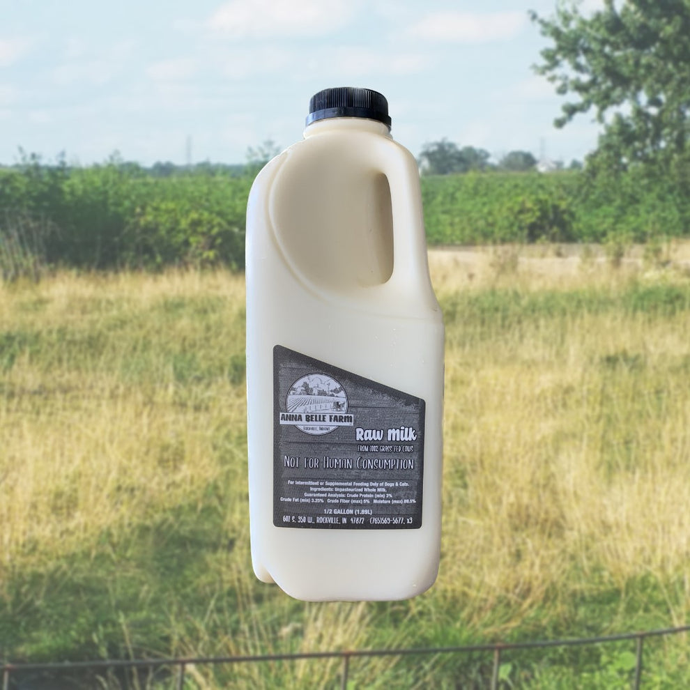 1/2 Gallon-Unpasturized Cow Milk – My Pet Carnivore